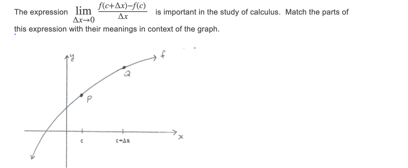 Solved Match the parts of this expression with their | Chegg.com