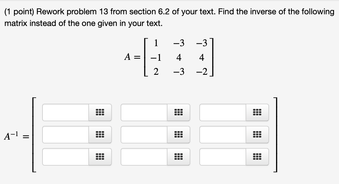 Solved 1 Point Rework Problem 13 From Section 6 2 Of Your