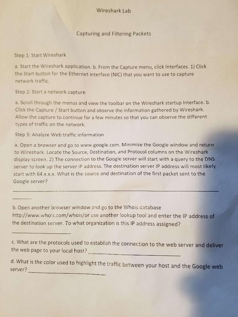 Solved a. Open a browser and go to www.google.com. Minimize | Chegg.com