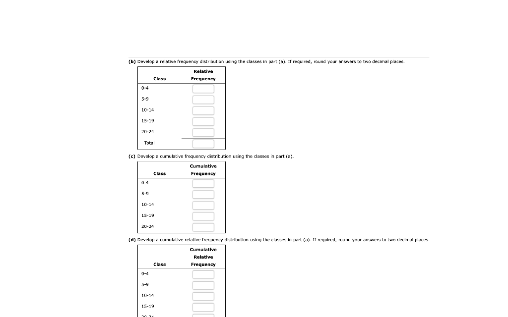 Solved Problem 02-11 Algo (Creating Distributions from Data) | Chegg.com