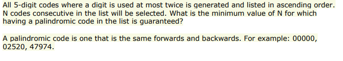 Solved All 5-digit codes where a digit is used at most twice | Chegg.com