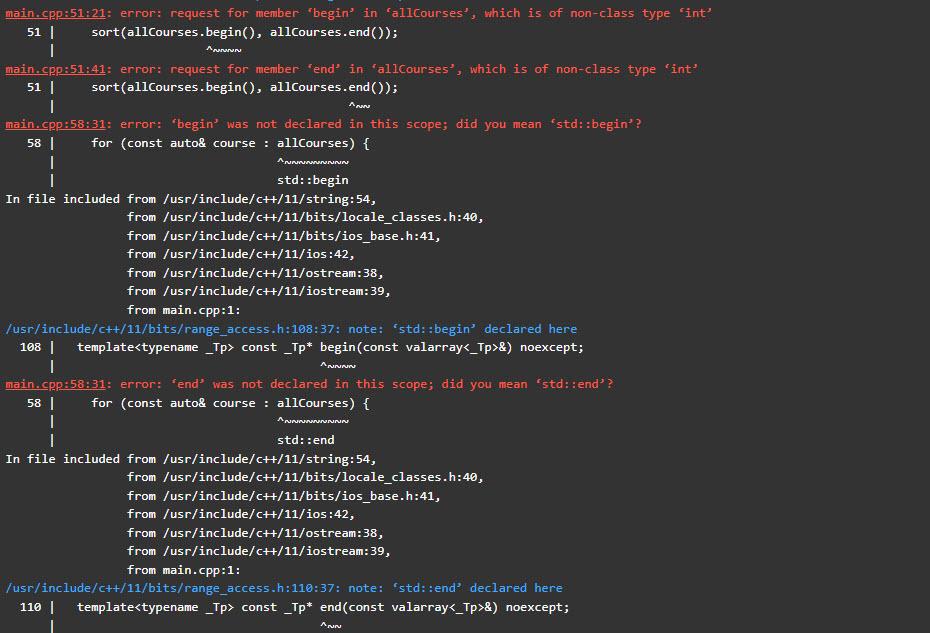 Solved I'm developing a C++ program that registers students | Chegg.com