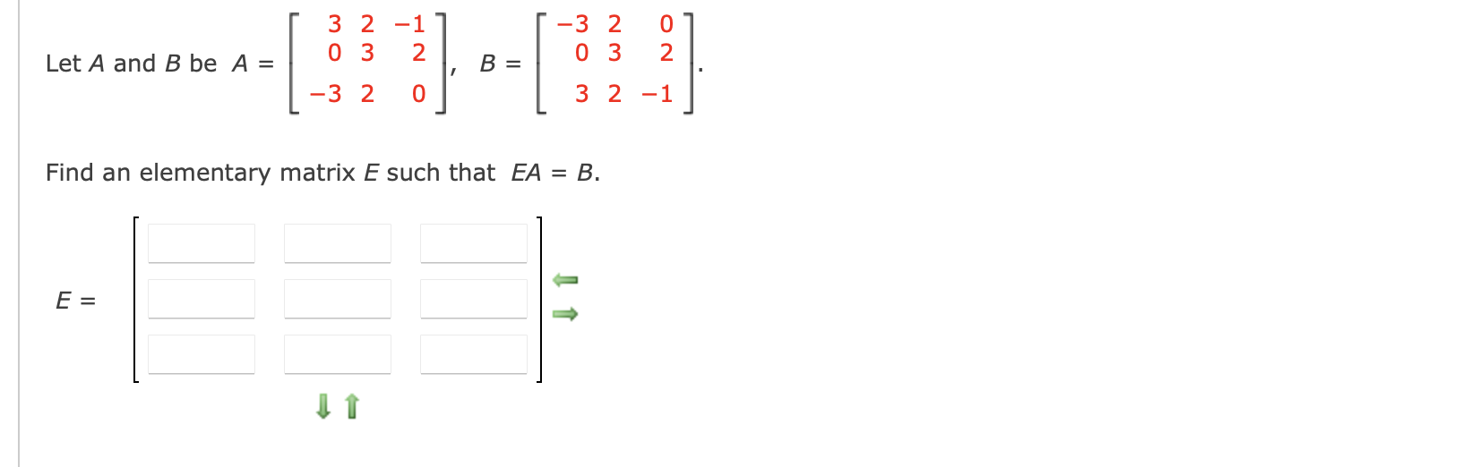 Solved Determine whether the matrix is elementary. If it is, | Chegg.com