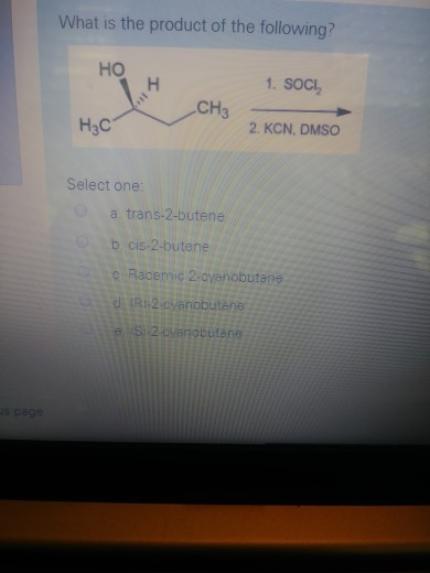 Solved What is the product of the following? HOH CH3 1. | Chegg.com