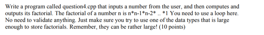 Solved Write A Program Called Question4 Cpp That Inputs A