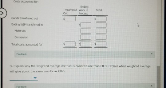 Solved Chapter 6 Problems Weighted Average Method, | Chegg.com