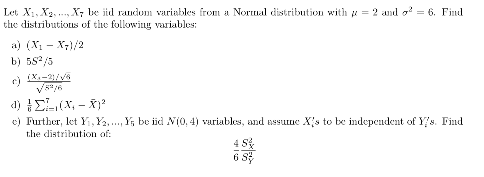 Solved Let X1, X2, ..., X, be iid random variables from a | Chegg.com