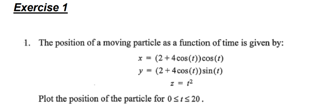 Solved 1. The position of a moving particle as a function of | Chegg.com