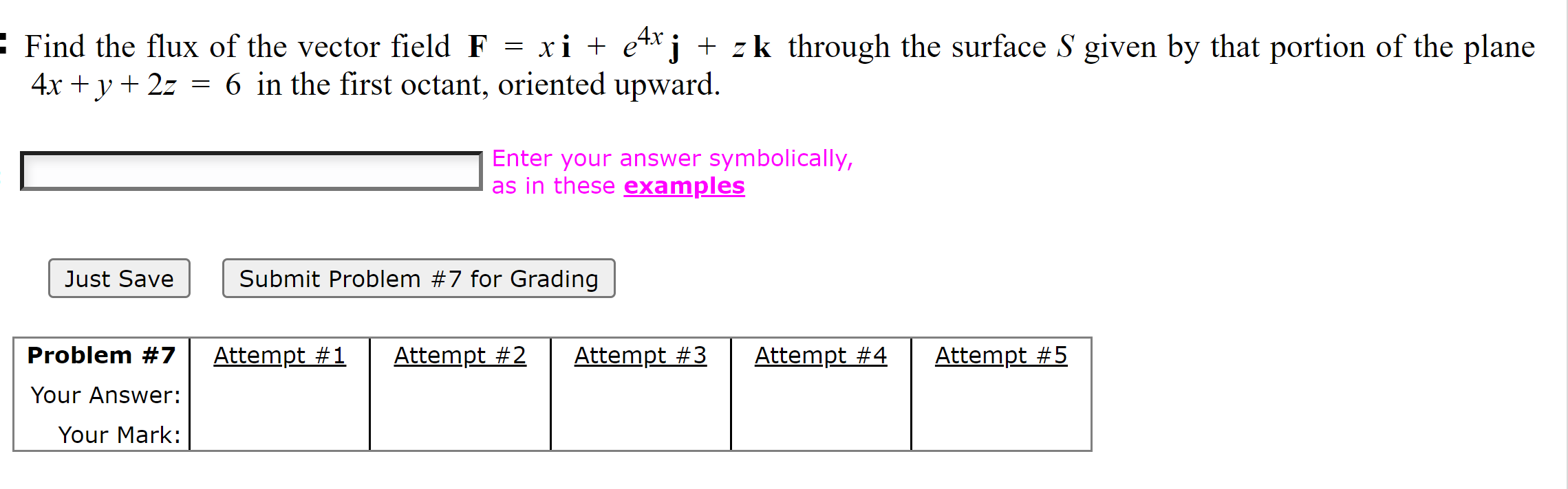 Solved Find the flux of the vector field F=xi+e4xj+zk | Chegg.com