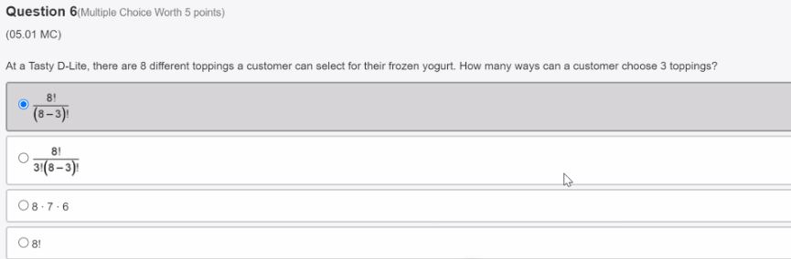 Solved Question 6 (Multiple Choice Worth 5 points) (05.01MC) | Chegg.com