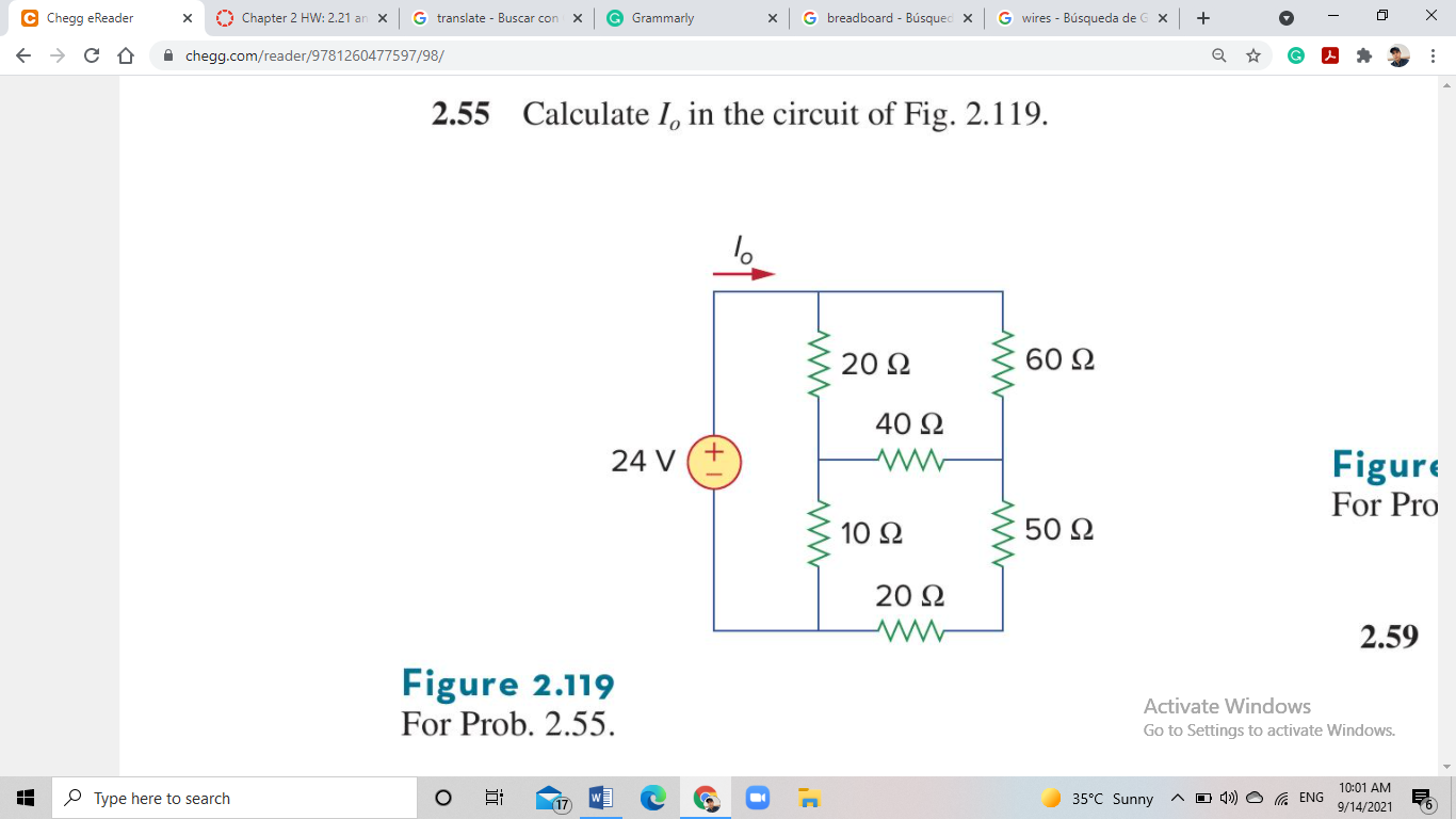 Solved C Chegg eReader Chapter 2 HW: 2.21 an x G translate - | Chegg.com