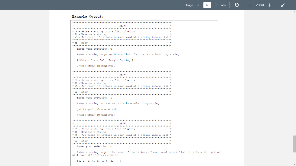 Solved 1.Create the 'edu.uah.python.project6.util.Parser’ | Chegg.com