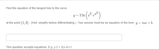 Solved Let y=3x2−4x⋅4x3−5x2⋅72x+4 a) Given that ln(y) can be | Chegg.com