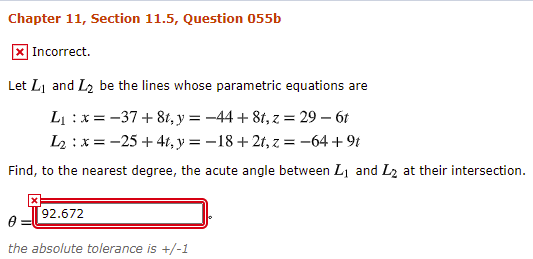Solved Let L1 and L2 be the lines whose parametric equations | Chegg.com
