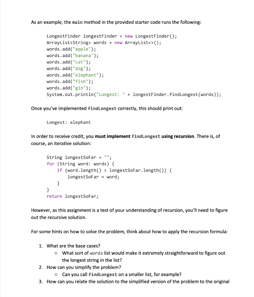 Solved Can you help me with this in Java, Please? Thank You | Chegg.com
