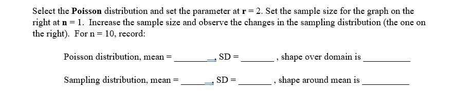 Solved Select the Poisson distribution and set the parameter | Chegg.com