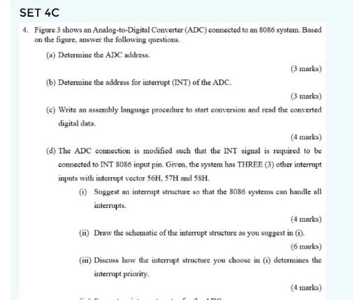 Solved SET 4C 4. Figure 3 shows an Analog-to-Digital | Chegg.com