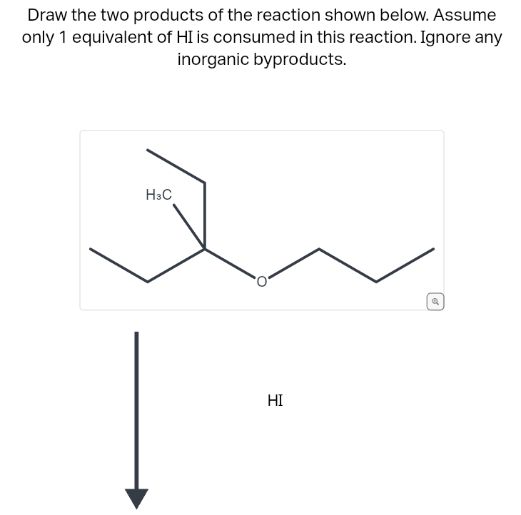 Solved Draw The Two Products Of The Reaction Shown Below