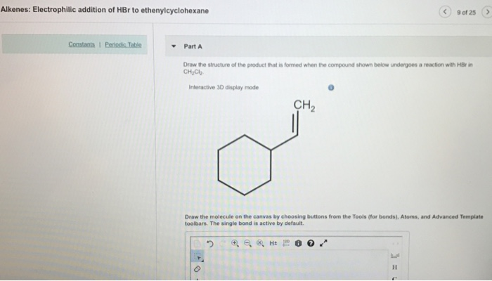 Solved Alkenes: Electrophilic addition of HBr to | Chegg.com