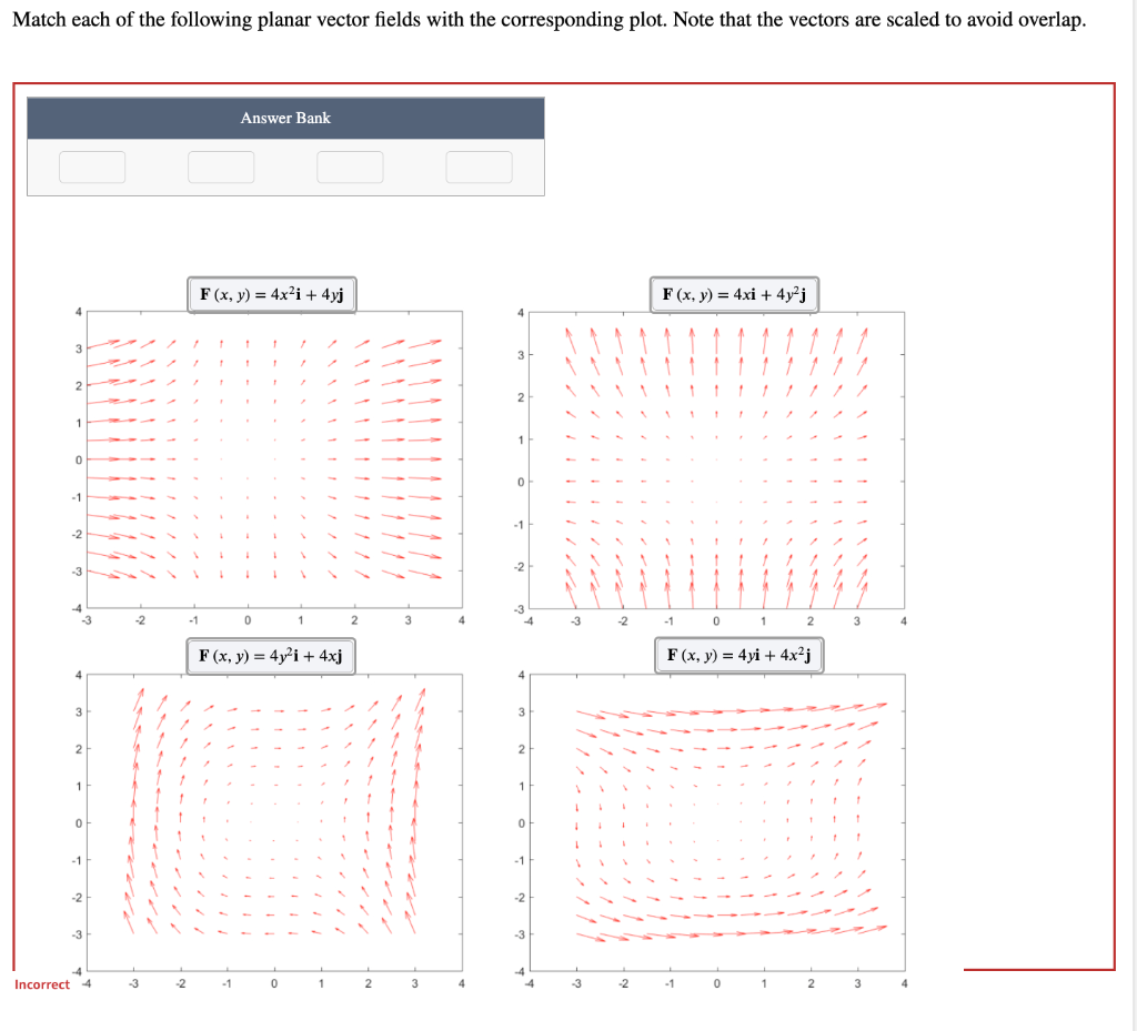 Solved Match each of the following planar vector fields with | Chegg.com