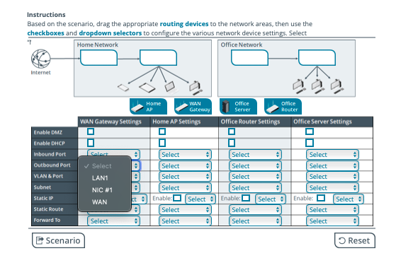 Instructions Based on the scenario, drag the | Chegg.com