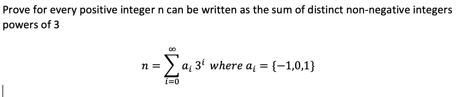 Solved Prove for every positive integer n can be written as | Chegg.com