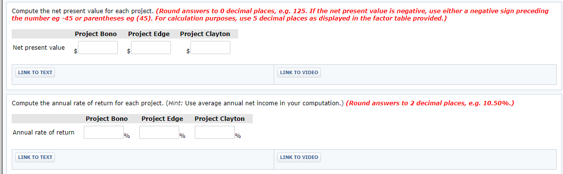 Solved Problem 25-01A U3 Company is considering three | Chegg.com