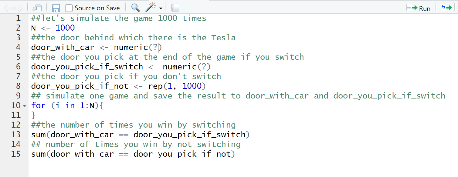 How do you simulate the Monty Hall problem in R using | Chegg.com How do you simulate the Monty Hall problem in R using | Chegg.com