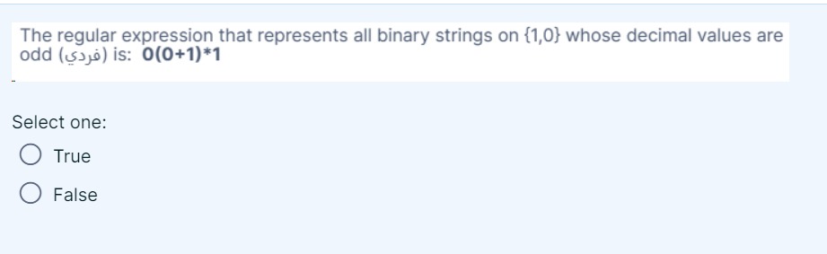 Solved The regular expression that represents all binary | Chegg.com