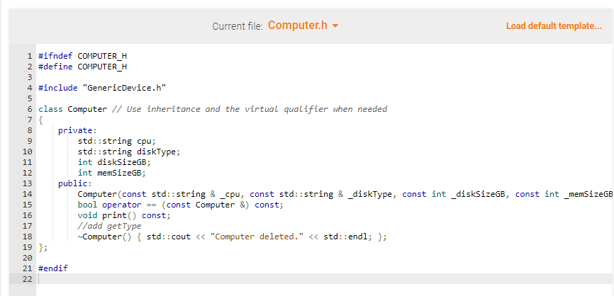 Solved For this question, you will use Polymorphism to | Chegg.com