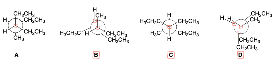 Solved Rank the following conformation in order of | Chegg.com