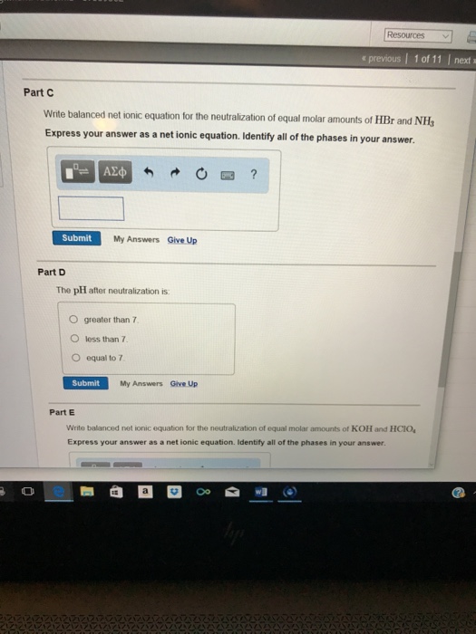 Solved write a balanced net ionic equation for the | Chegg.com