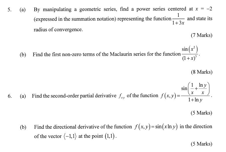 Solved (a) By ﻿manipulating a geometric series, find a power | Chegg.com