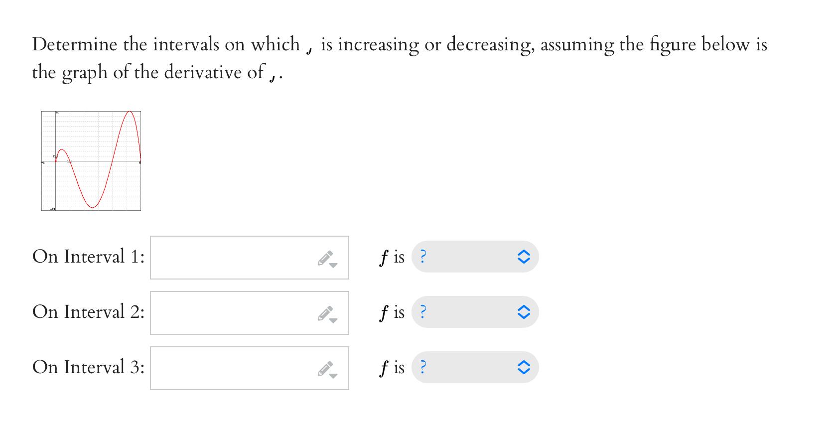 Solved Determine the intervals on which , is increasing or | Chegg.com