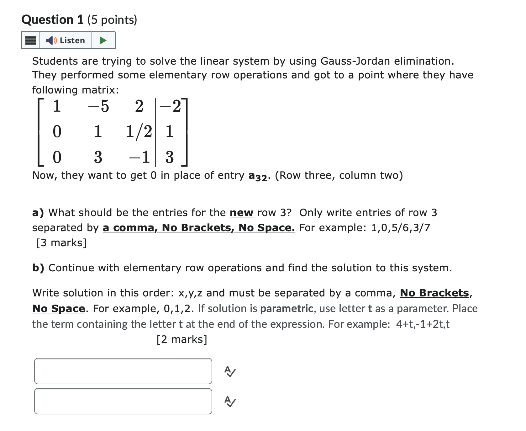 Solved Question 1 (5 points) Students are trying to solve | Chegg.com