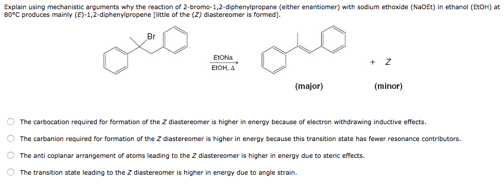Solved Explain using mechanistic arguments why the reaction | Chegg.com
