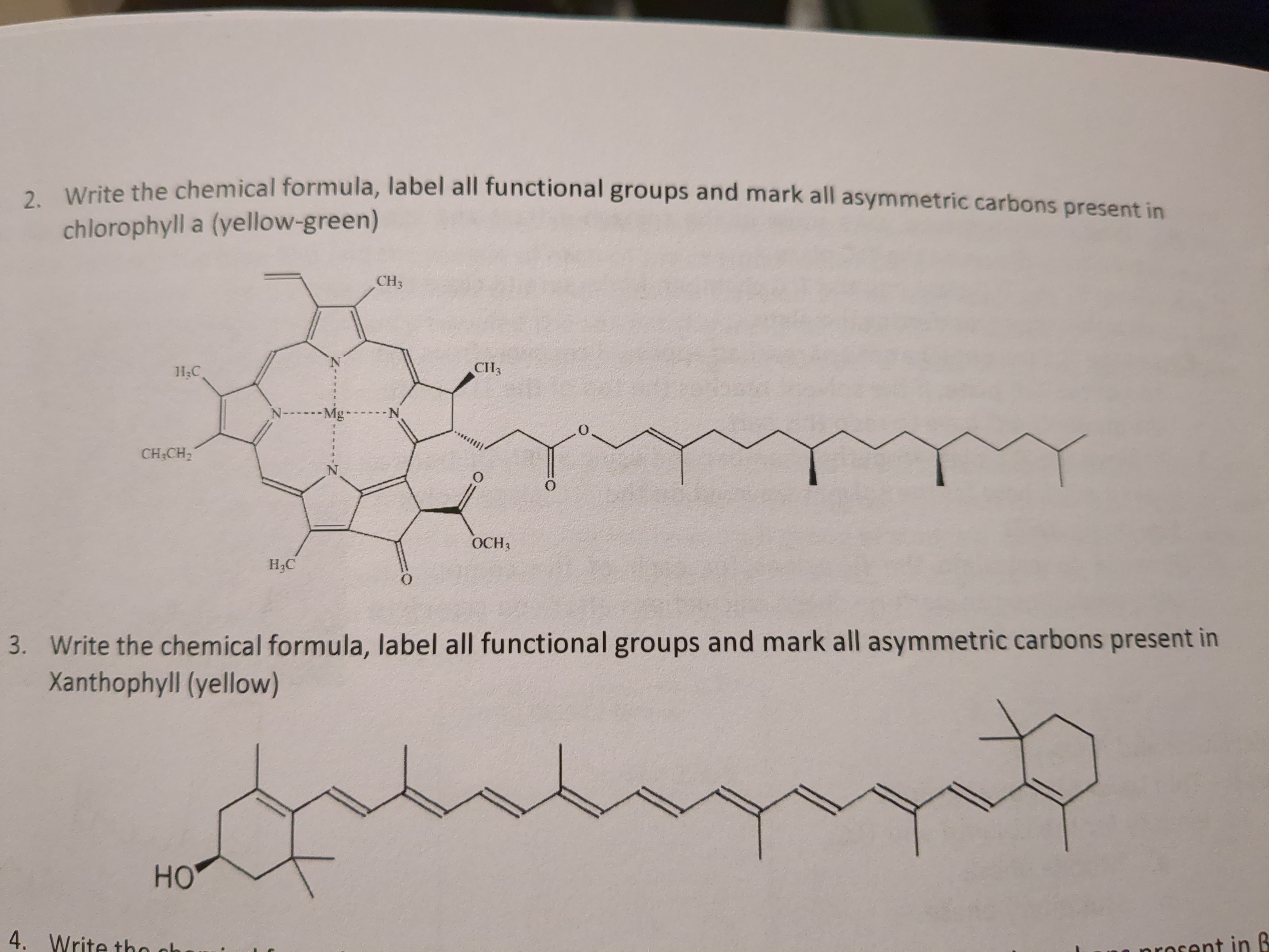 Solved 2. Write the chemical formula, label all functional | Chegg.com