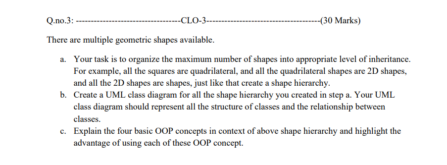 Solved Q.no.3: -----CL0-3------ ---(30 Marks) There are | Chegg.com Solved Q.no.3: -----CL0-3------ ---(30 Marks) There are | Chegg.com