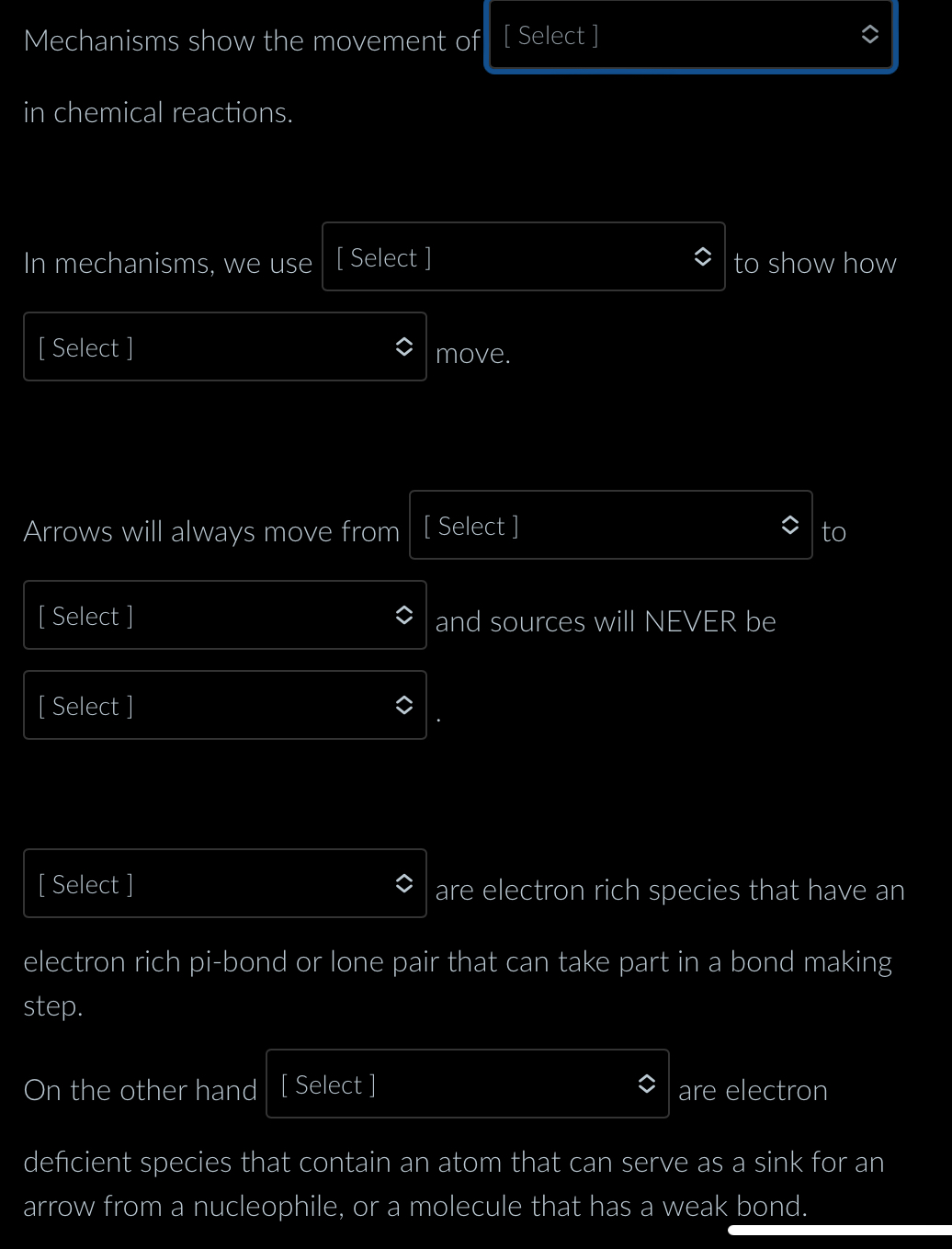 Solved Mechanisms show the movement of in chemical | Chegg.com