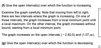 Solved For the function defined below, use a graphing | Chegg.com