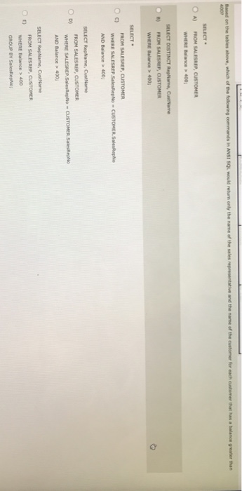 Solved Question 2 (3 points) In an enterprise-class database | Chegg.com