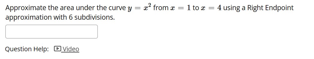 Solved Approximate the area under the curve y=x2 from x=1 to | Chegg.com | Chegg.com