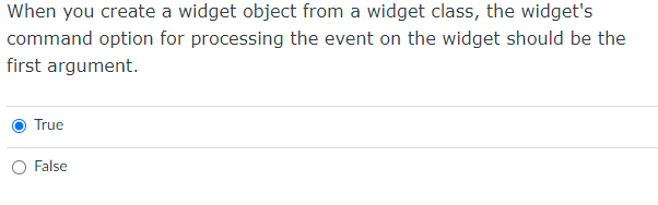 Solved When You Create A Widget Object From A Widget Class 9850