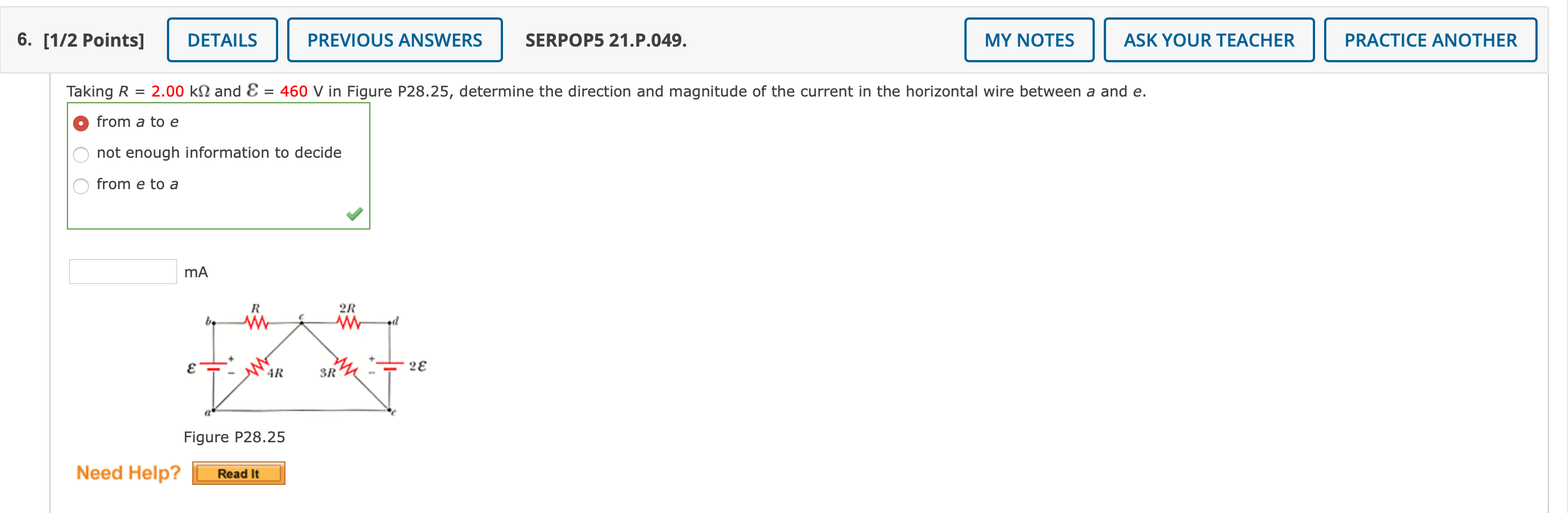 Solved 6. [1/2 Points] DETAILS PREVIOUS ANSWERS SERPOP5 | Chegg.com