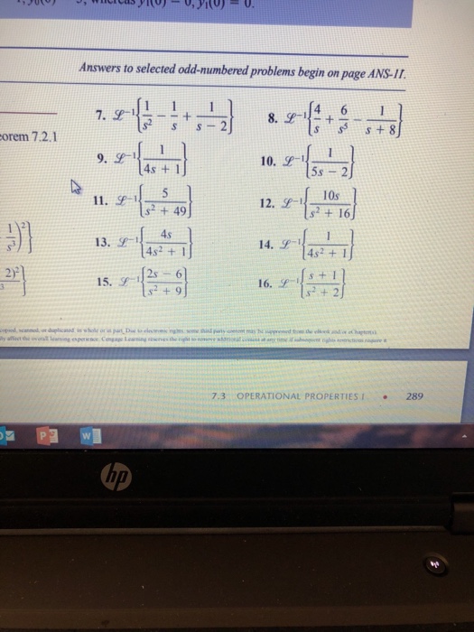 Solved Answers to selected odd-numbered problems begin on | Chegg.com