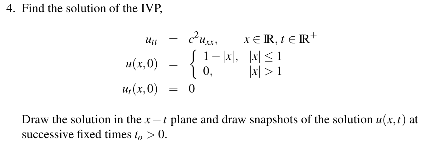 Solved 4. Find the solution of the IVP, | Chegg.com