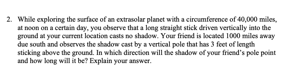 Solved While exploring the surface of an extrasolar planet | Chegg.com