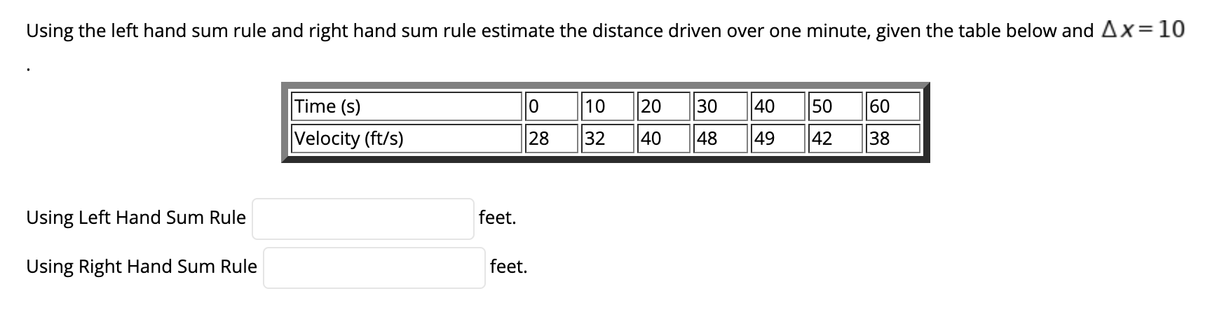Solved Using the left hand sum rule and right hand sum rule | Chegg.com