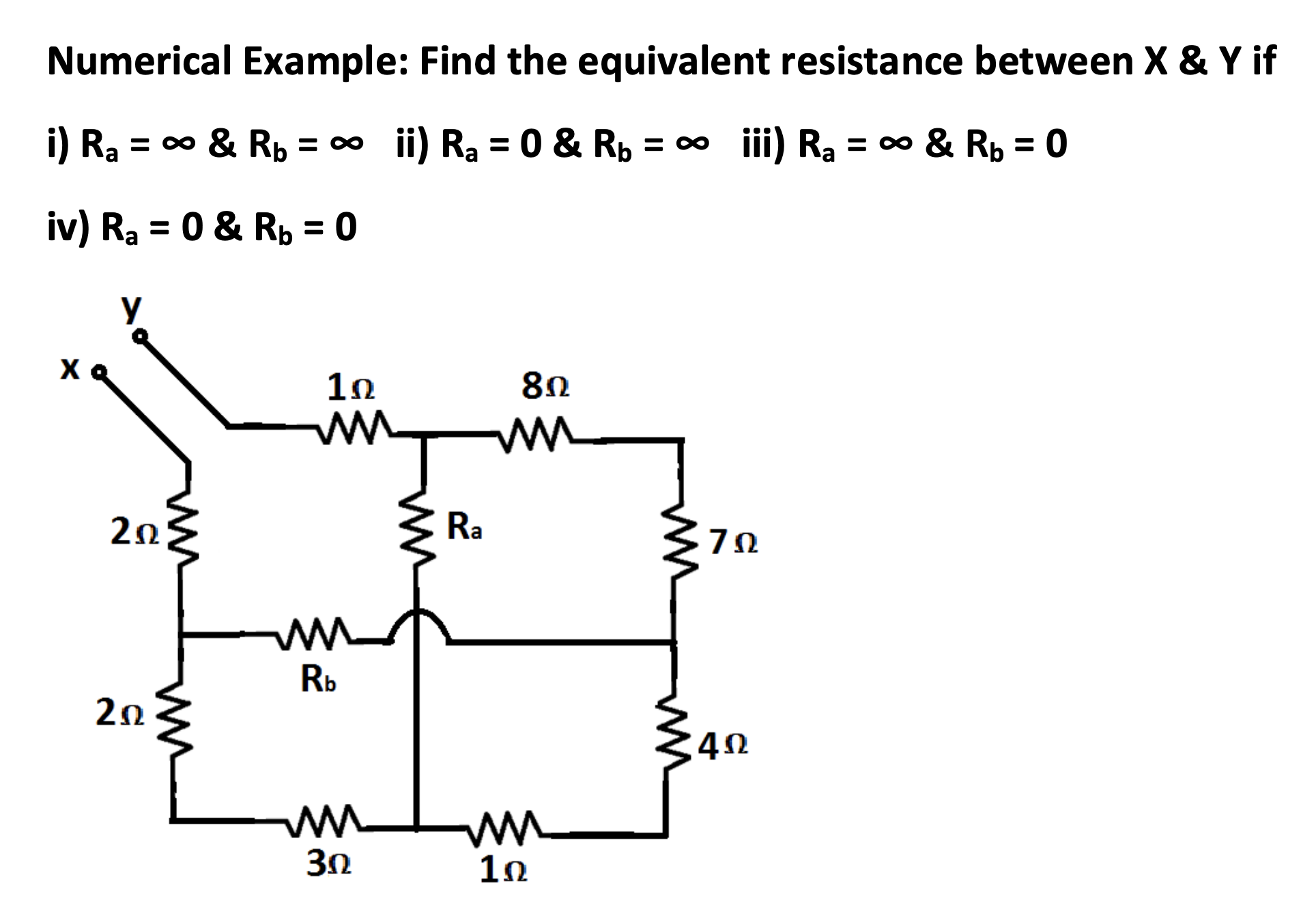 Solved Numerical Example: Find the equivalent resistance | Chegg.com