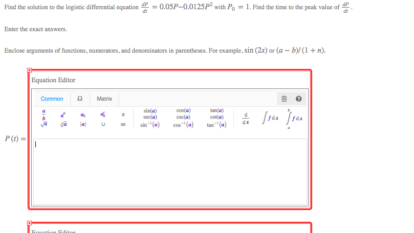 Solved Find the solution to the logistic differential | Chegg.com